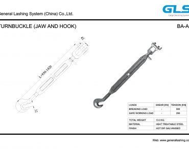 Turnbuckles Container Lashing equipment for vessels