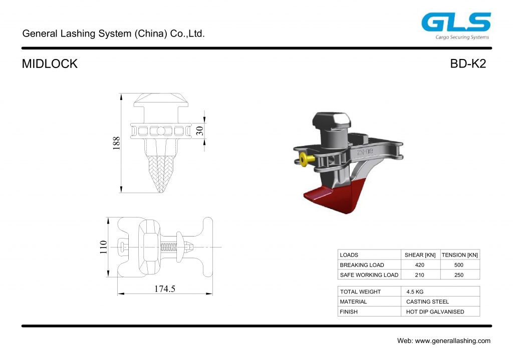BD-K2 Automatic Midlock according to OSHA rules