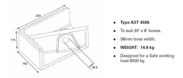 Lifting corner • Van Doorn Containerparts