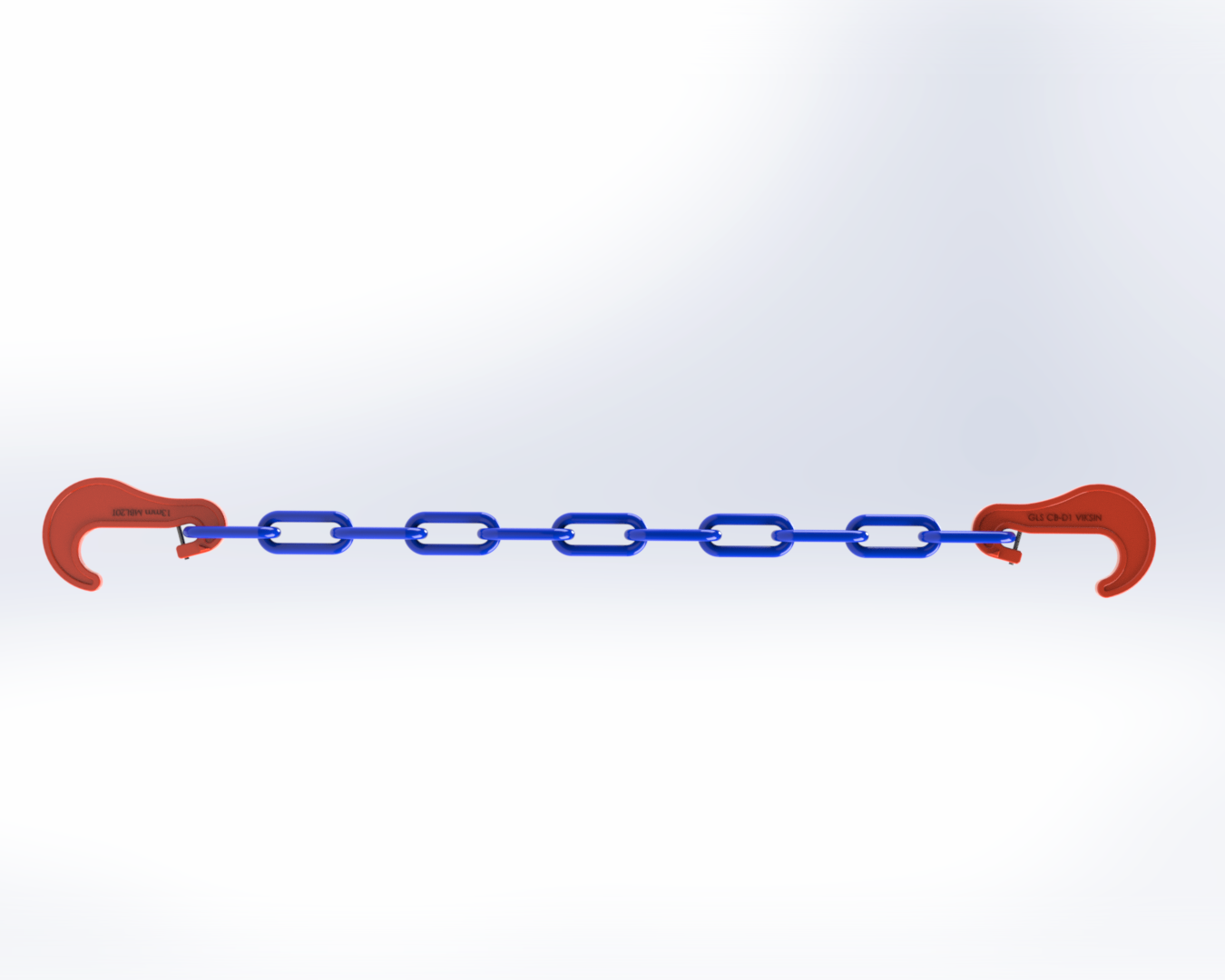 CB-D1/6/HH/13 Long Link Lashing chain 13mm MBL=20T Hook/Hook L=6mtr ...