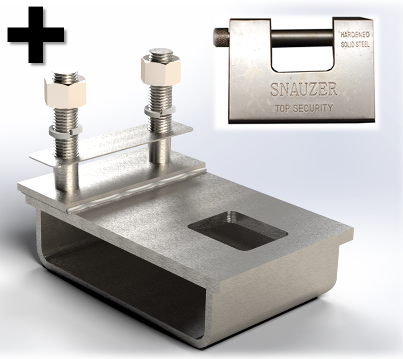 Container Lockbox boltable With Snauzer Padlock • Van Doorn Containerparts