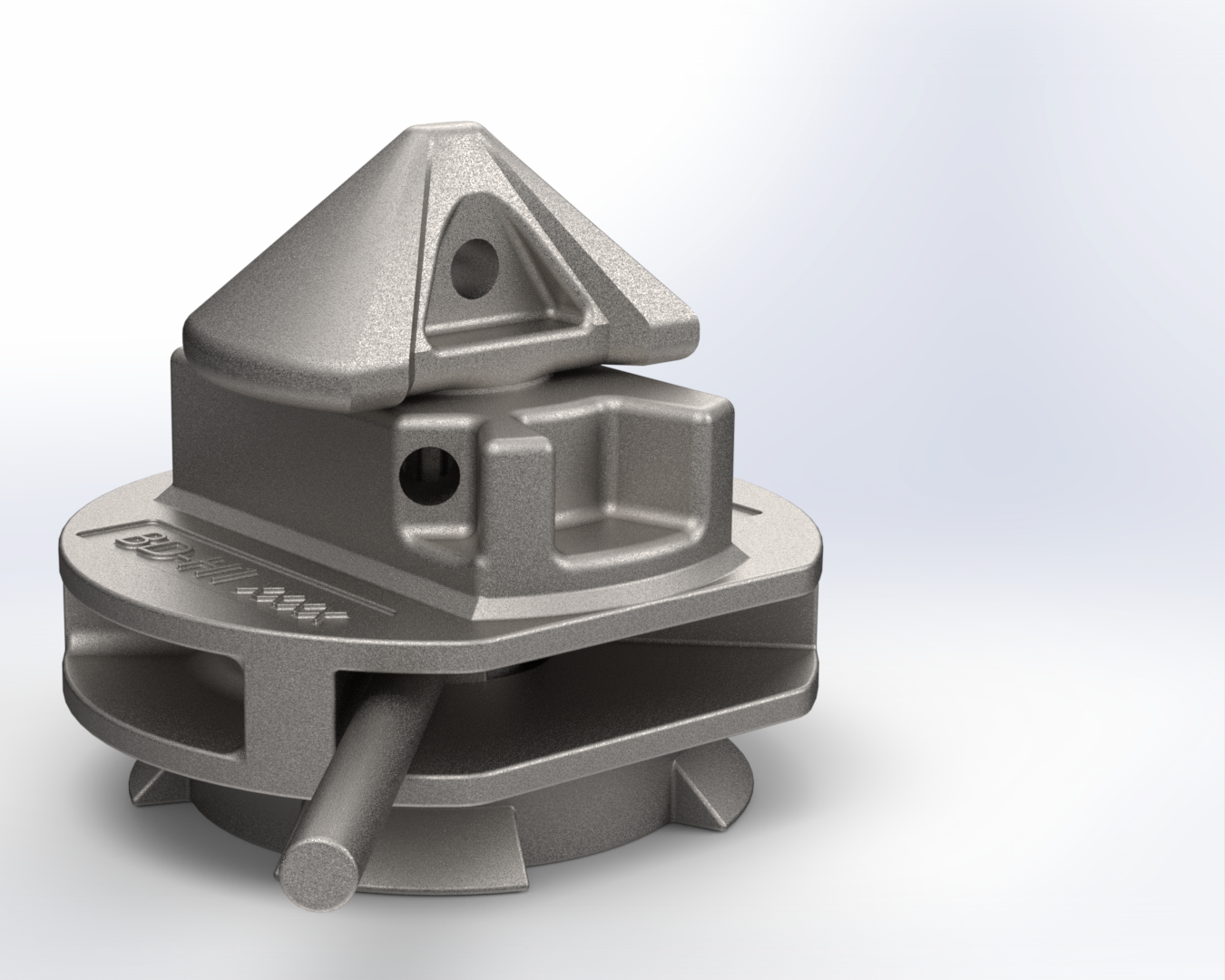 BD-H1/L Breech Base bottom twistlock left handed locked