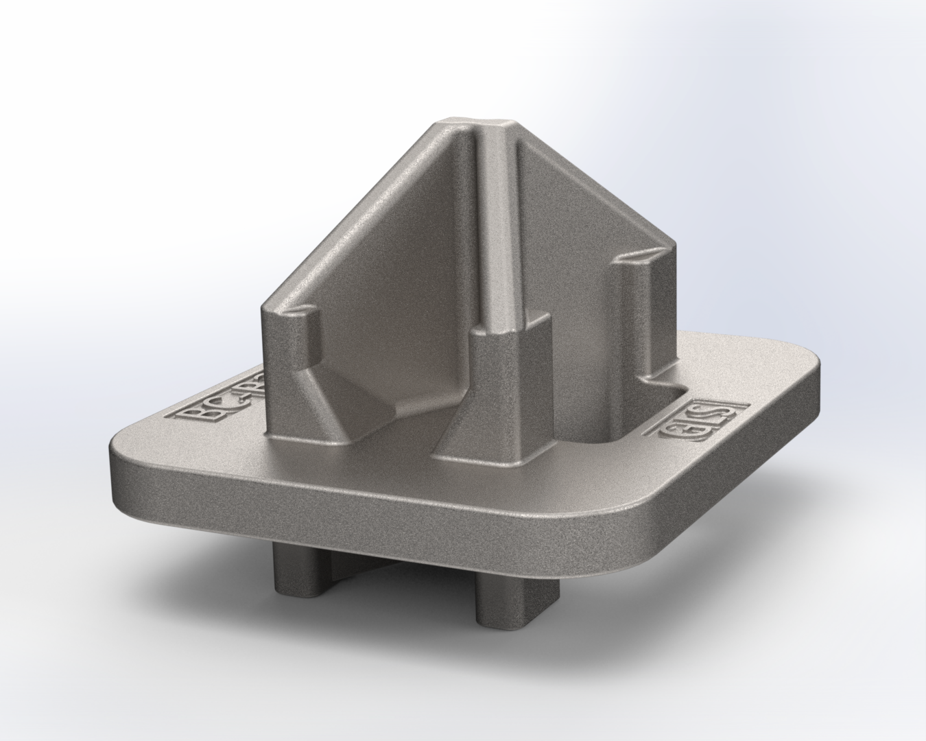 BC-B3 Bottom Stacking cone with flange fits ISO hole