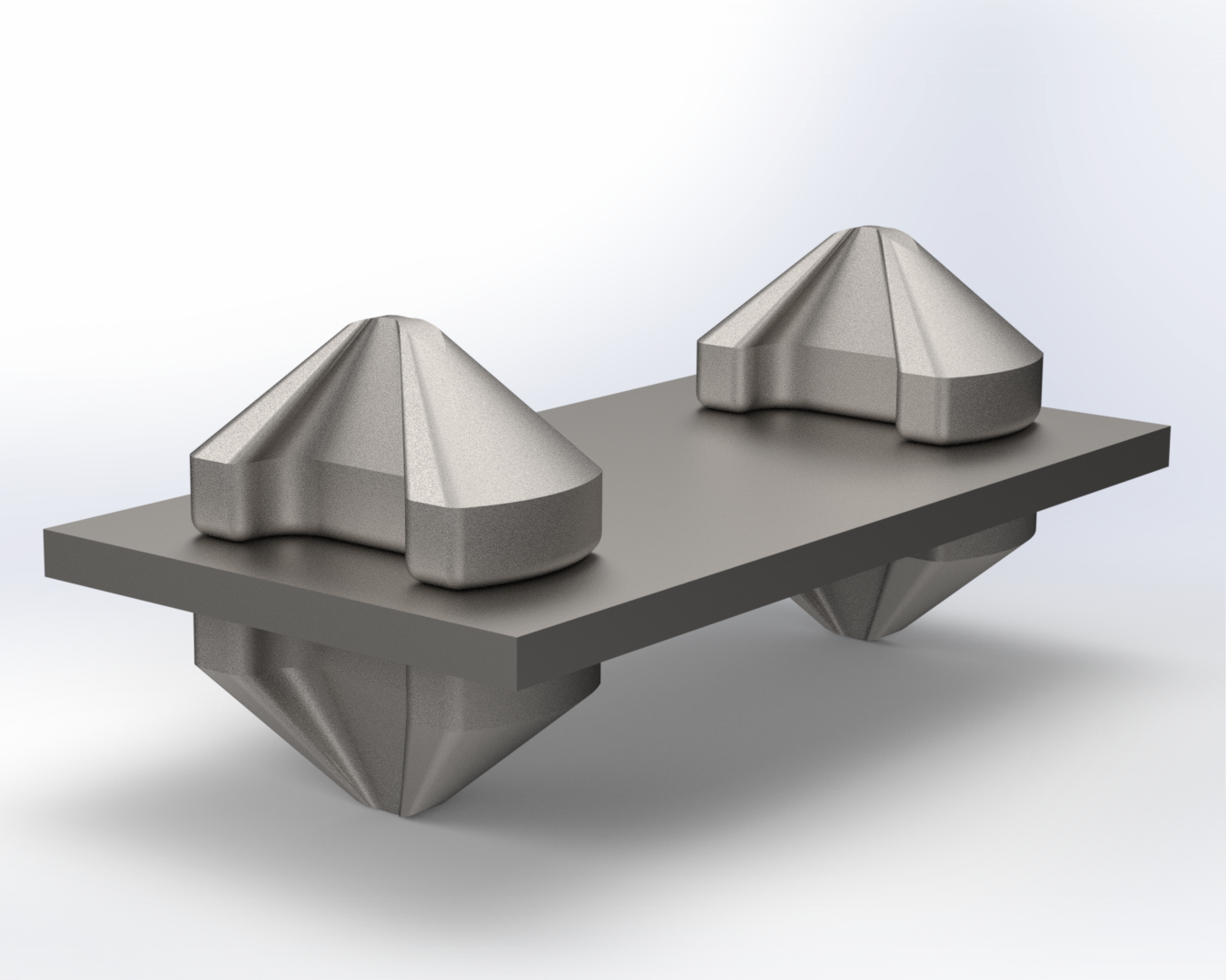 BC-C1/203 Double Stacking cone with flange 12mm Lc=203mm