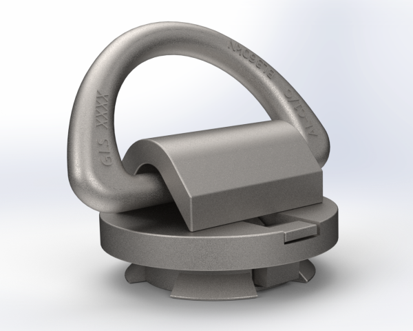 AL-J1/36 Breech Base D-ring SWL-18t MBL=36t • Van Doorn Containerparts