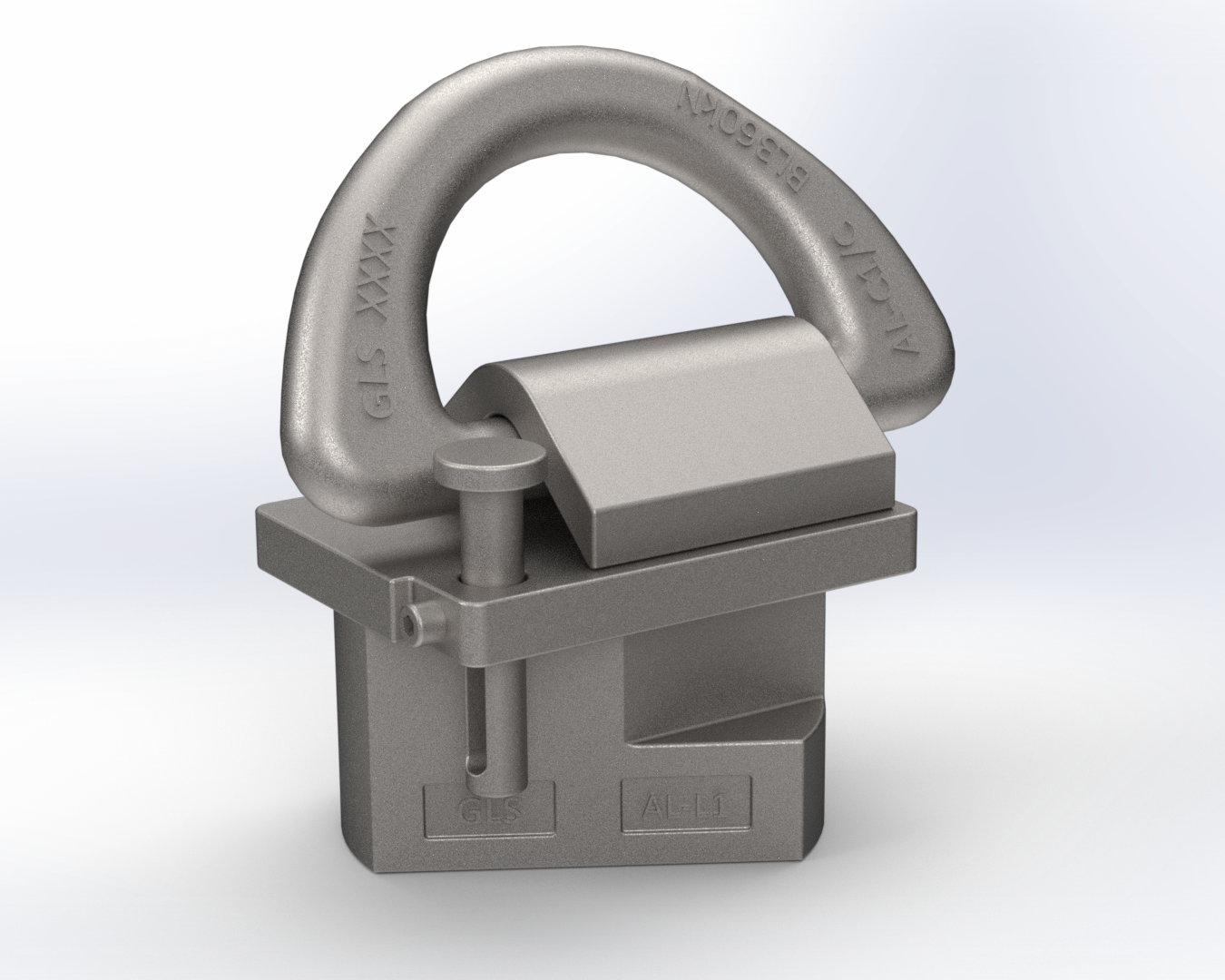 AL-L1/36 Turnfoot D-ring SWL-18t MBL=36t • Van Doorn Containerparts