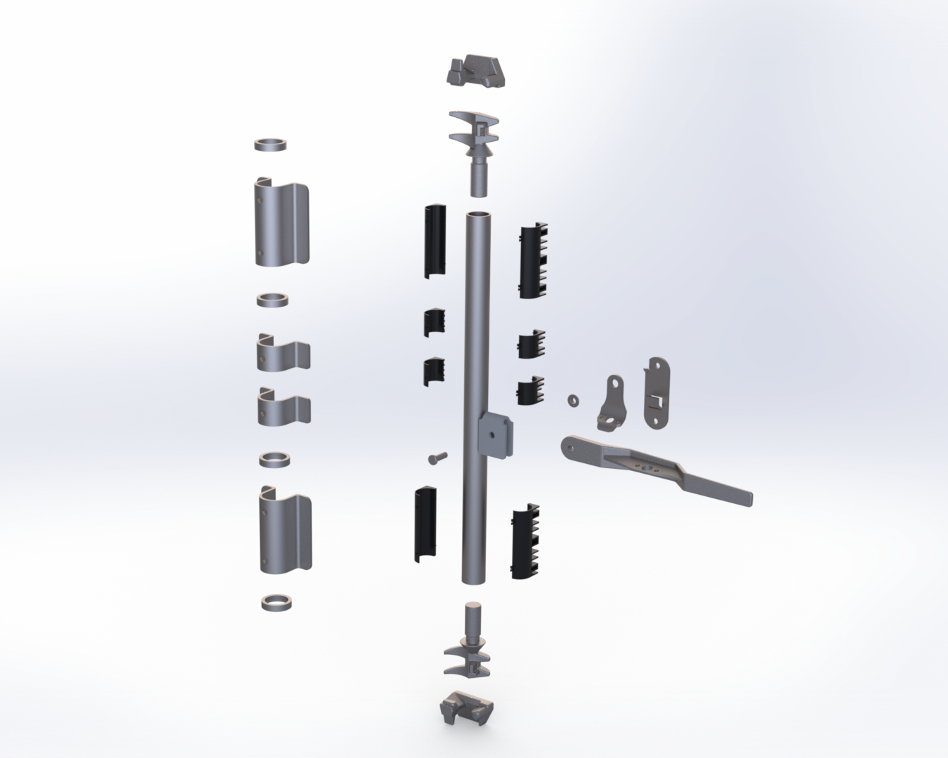 Doorlockingset Complete Standard Weld On • Van Doorn Containerparts